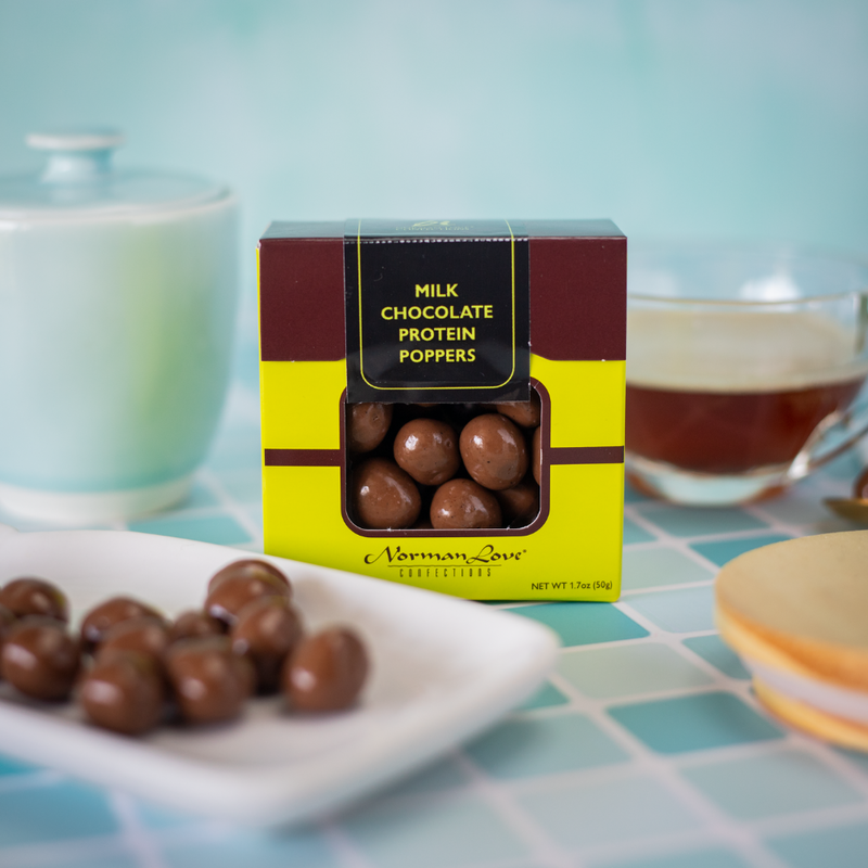 Norman Love Confections | Buy Cinnamon Milk Chocolate Protein Poppers ...